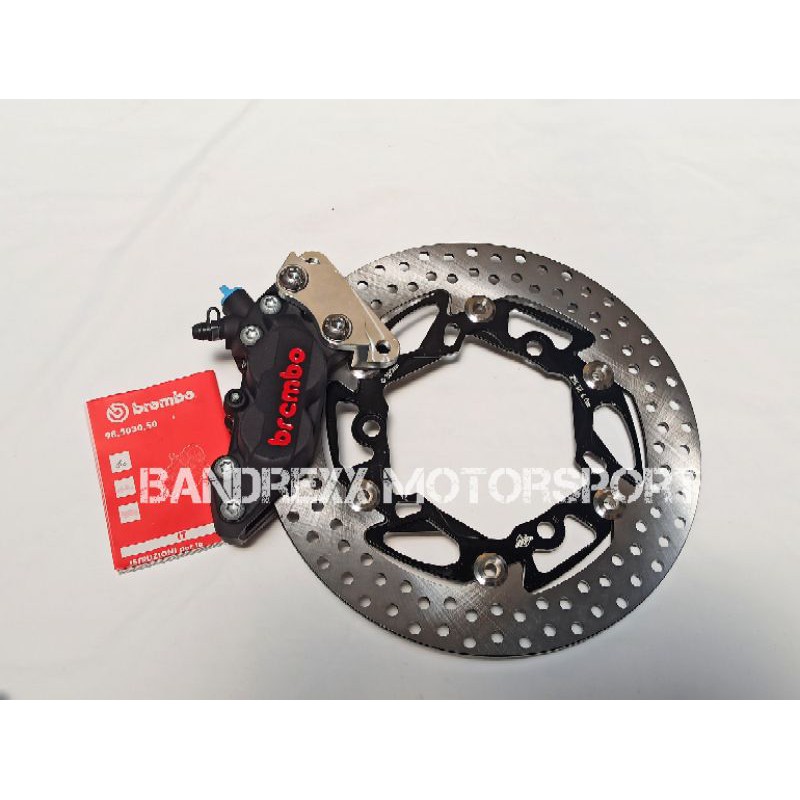 Jual Paket Kaliper Brembo 4 Piston Black Series+Cakram Floating + Braket For Aerox 155- Nmax ...
