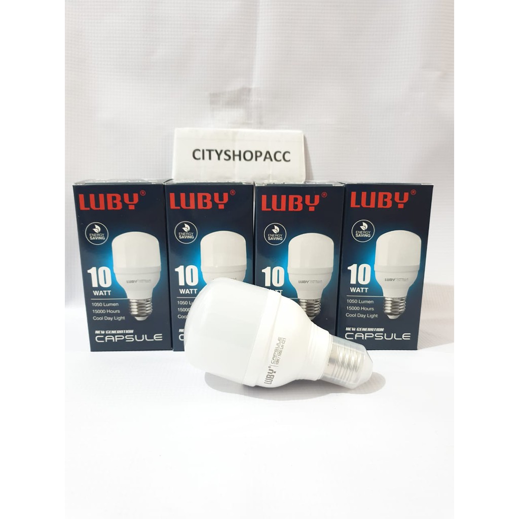 Jual Lampu LED Luby Capsule 10 Watt 10W Cahaya Putih | Shopee Indonesia