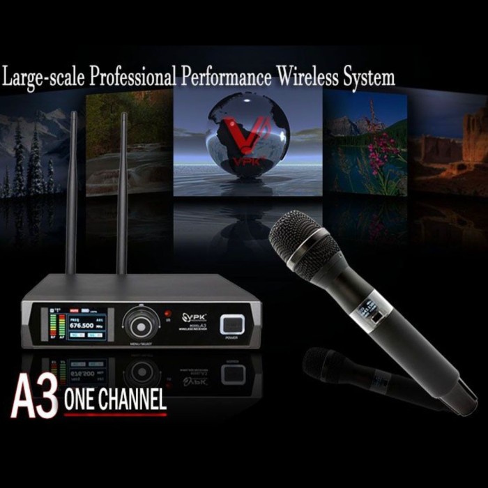 Jual Mic Wireless Vpk A3 Original Handheld Mikrofon Genggam Uhf A 3 ( Bayar Ditempat ) | Shopee ...