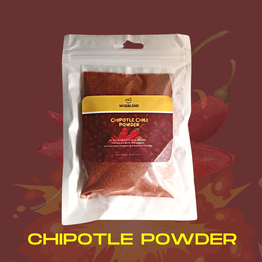 Jual CHIPOTLE CHILI POWDER/ CHIPOTLE BUBUK/ SMOKED CHILI MEXICAN - 50 G ...