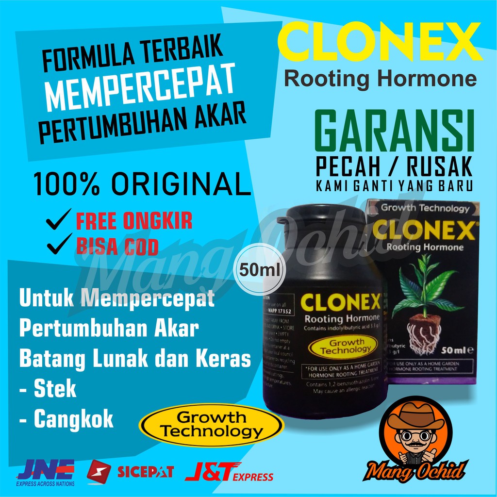 Jual CLONEX ROOTING HORMONE GEL HORMON PERANGSANG PERTUMBUHAN AKAR TANAMAN STEK CANGKOK ORIGINAL ...