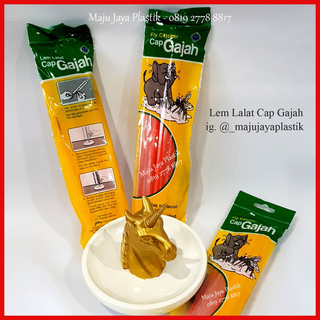 Jual Lem Lalat Stick Cap Gajah 12 Pc original Cap Gajah Lem Lalat ...