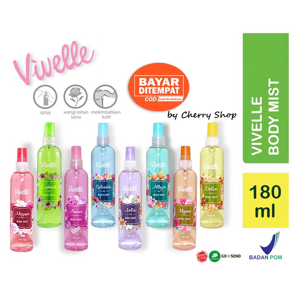 Jual [SEMUA READY] [BODY SPRAY] [180ML] [BPOM] Vivelle Body Mist 180 ml ...