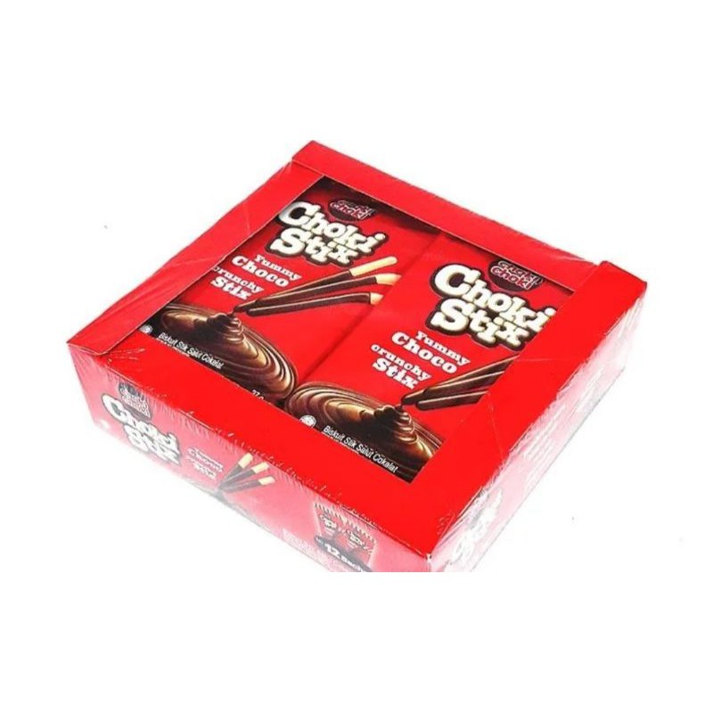 Jual CHOKI STIX [1 BOX Isi 12 x 38 Gram] - Crunchy Stick Chocolate ...