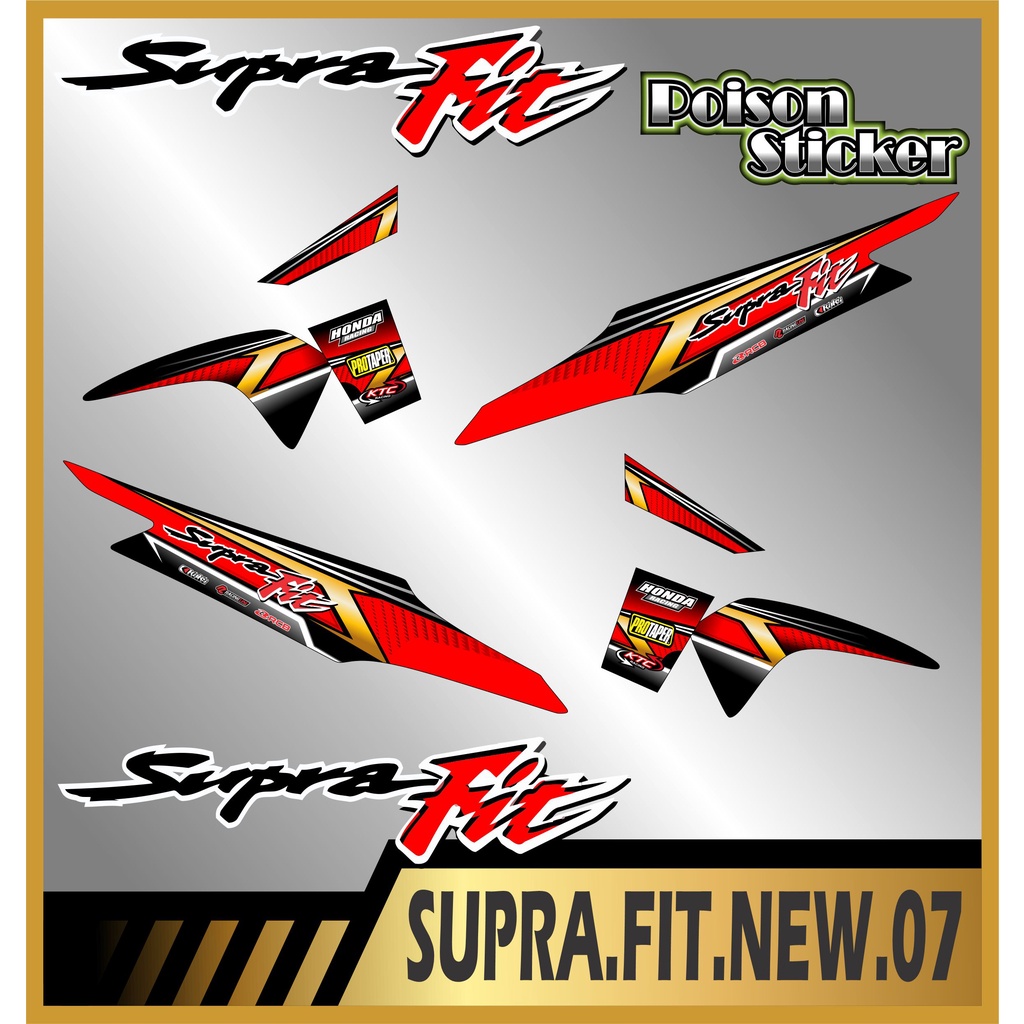 Jual Stiker Striping SUPRA FIT NEW Striping List HONDA SUPRA FIT NEW ...