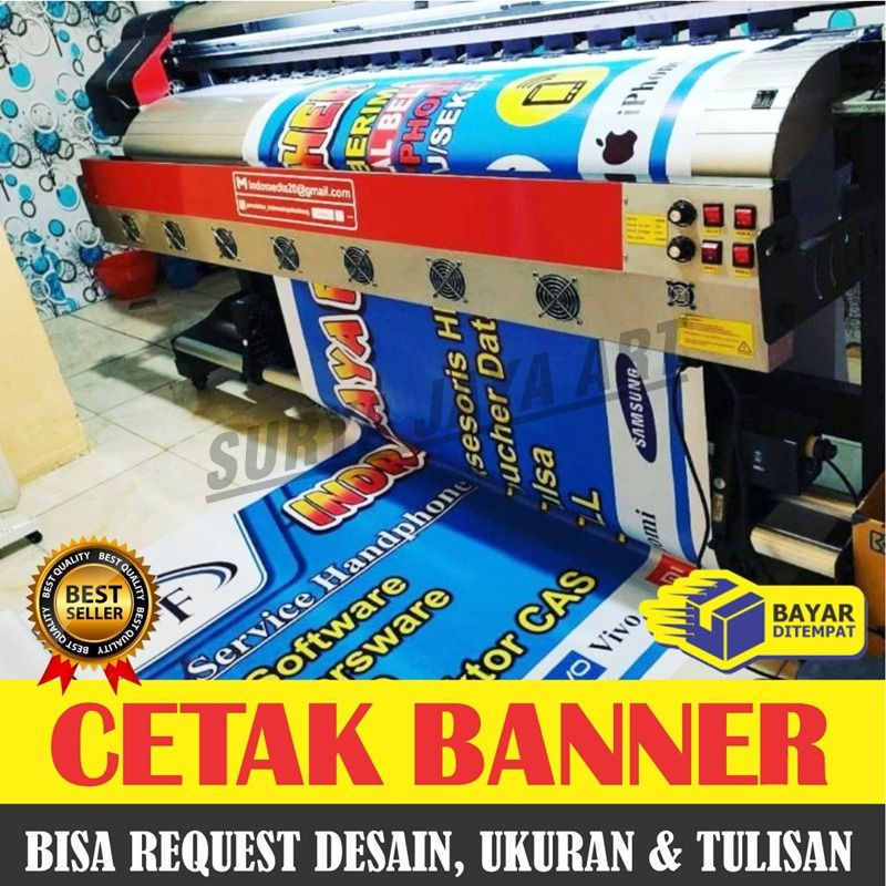 Jual Cetak Spanduk Konter / Banner Warung / Banner Toko uk 3x1m | Shopee Indonesia