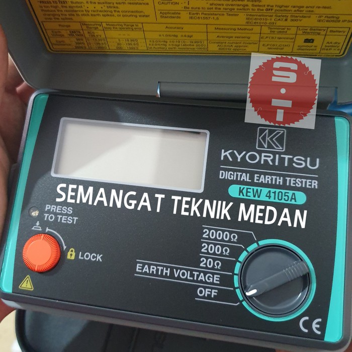 Jual 4105A DIGITAL MEGGER TANAH EARTH GROUNDING TESTER 4105 A KYORITSU ...