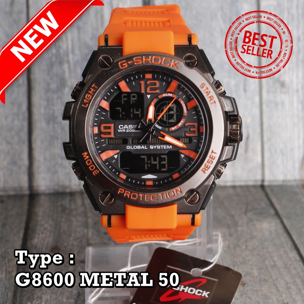 Jual FLASH SALE !!! Jam Tangan G-Shock CASI0 METAL BESI G8600 Tali full ...