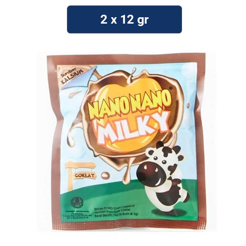 Jual Nano-Nano Milky Permen Coklat Sachet 2 x 12 gr | Shopee Indonesia