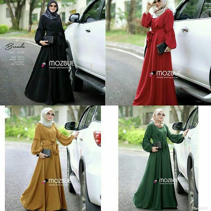 Jual Brenda dress muslim /saskinurgita_ol_shoop | Shopee Indonesia
