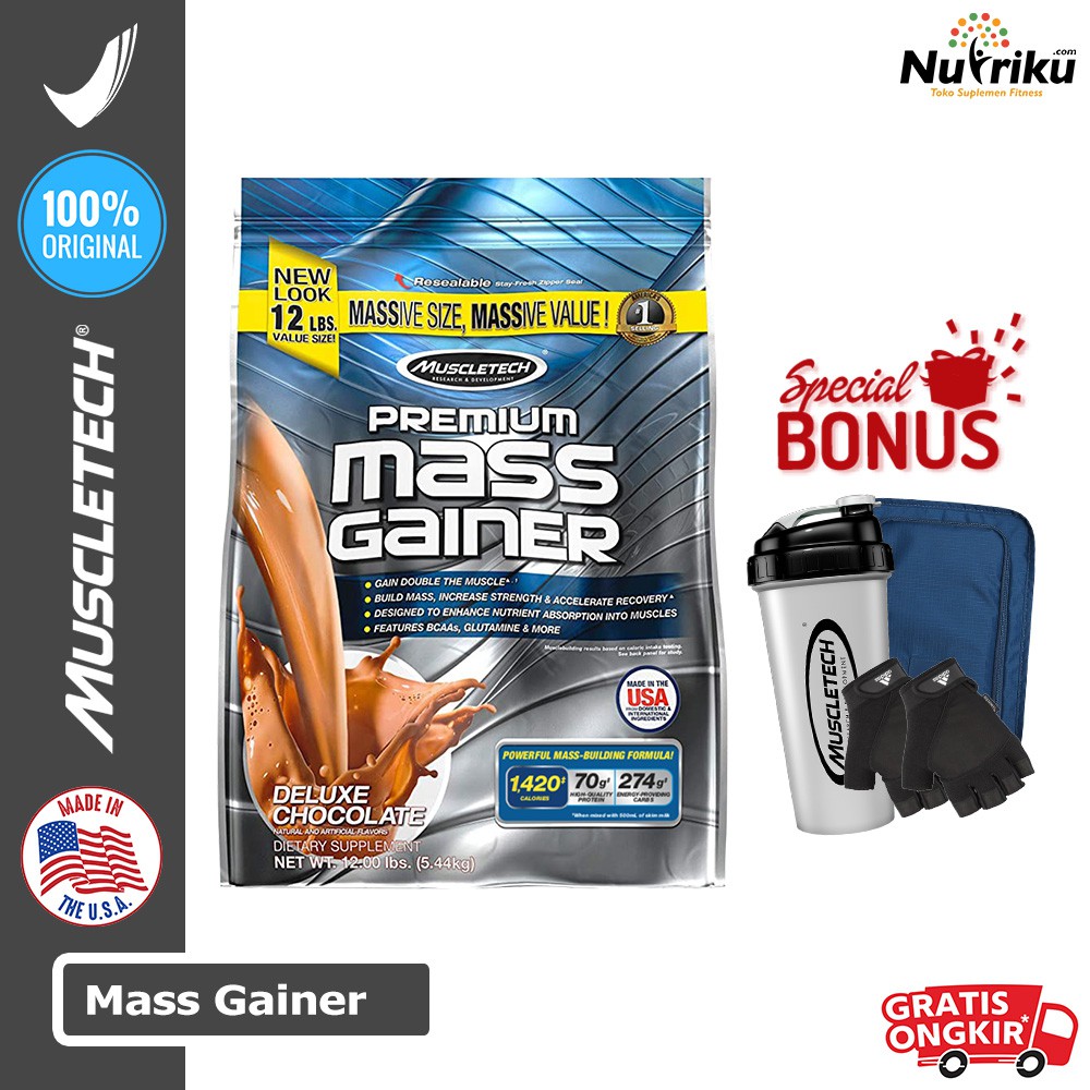 Jual Muscletech Premium Mass Gainer 12LBS | Shopee Indonesia
