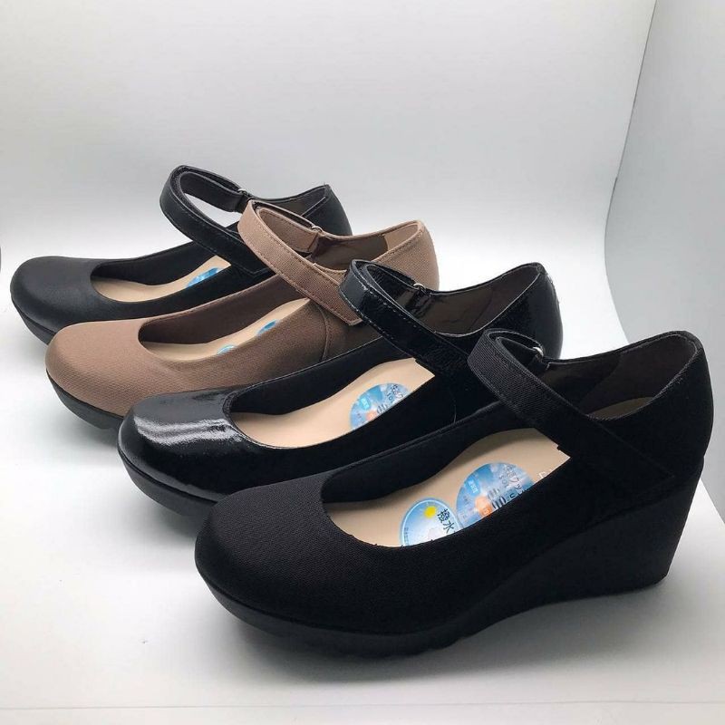 Jual Sepatu wedges first contact model tinggi premium quality original ...