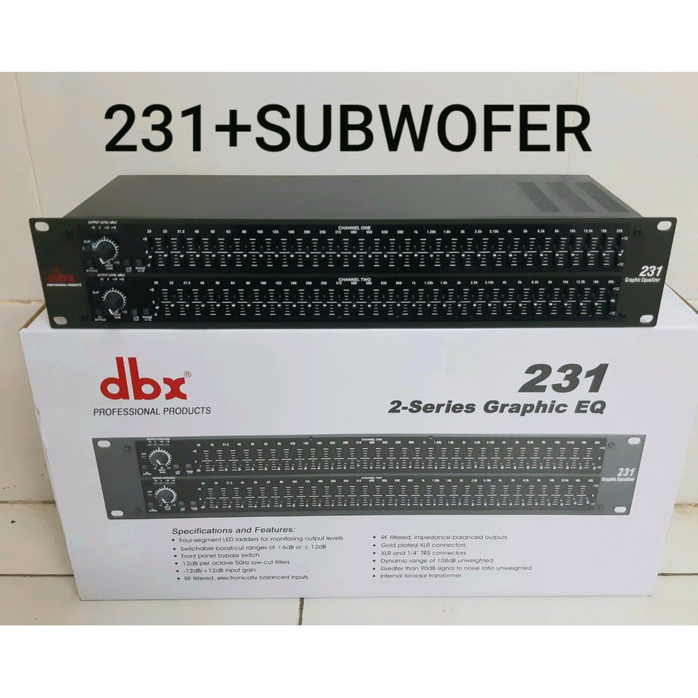 Jual EQUALIZER DBX 231 PLUS OUTPUT SUBWOOFER BARU GARANSI 1 TAHUN Limited | Shopee Indonesia
