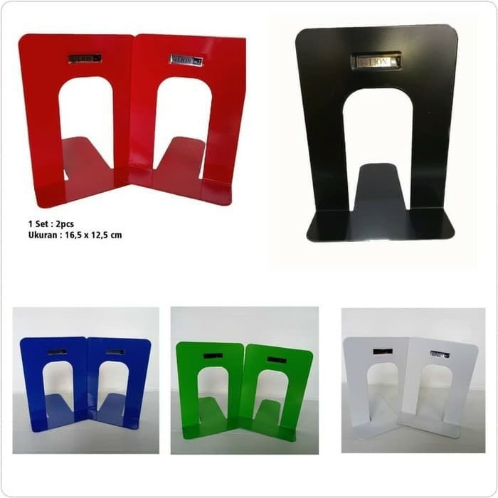 Jual Penyangga Buku / Standard Book Besi Merk Lion No. 7 PEMBATAS BUKU ...