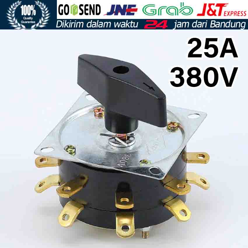 Jual Saklar Rotary 25A Selektor Putar Besar Mesin Las Adaptor Switch On ...