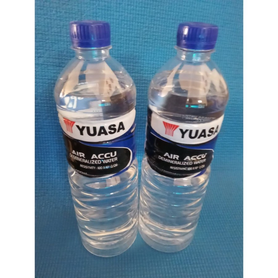 Jual Air Aki tambah / Air accu YUASA tutup biru botol 1liter | Shopee ...