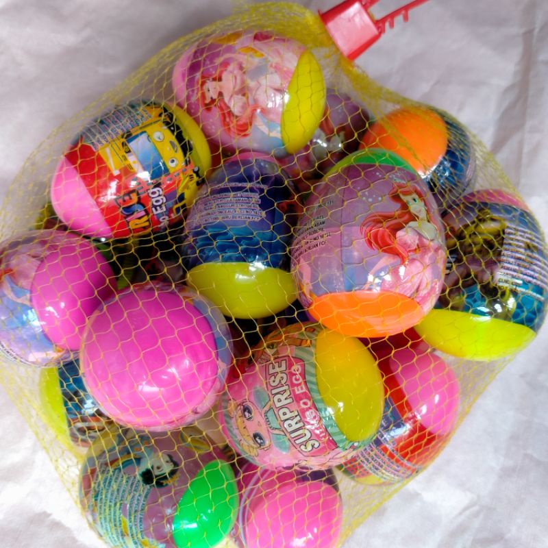 Jual 20 PCS MAINAN TELUR SURPRES Gambar Kartun lucu DINO EGG SURPRISE ...