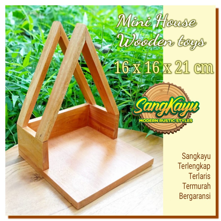 Jual SangKayu Mini House Wooden Toy Mainan Anak Rumah Kayu Mini ...