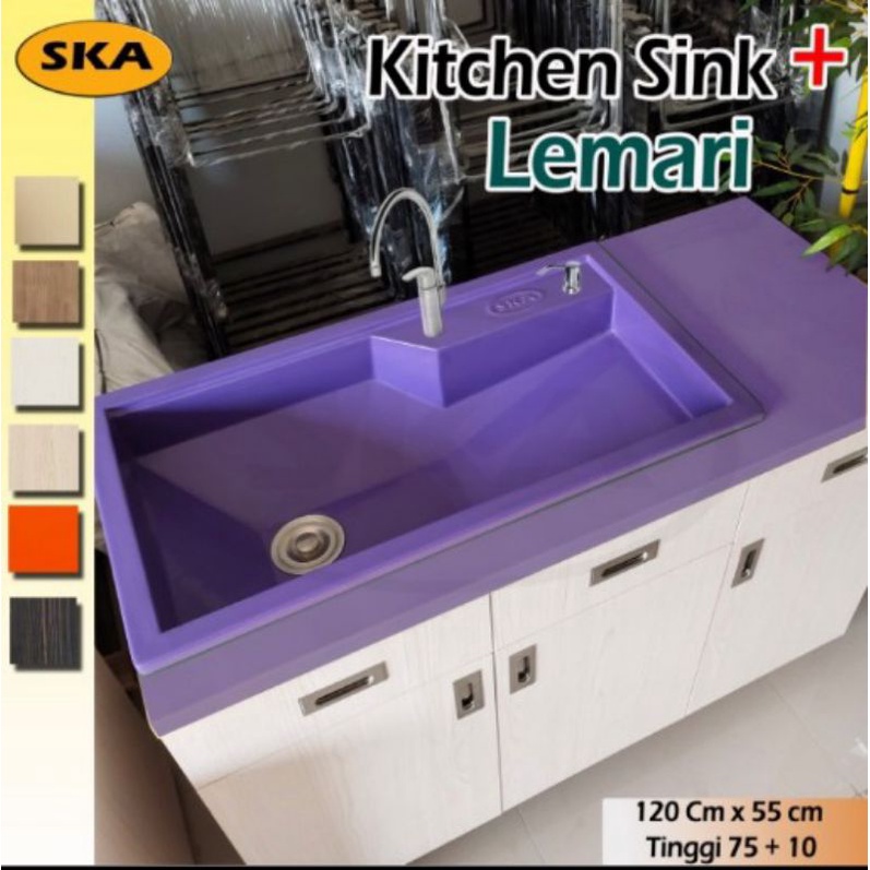Jual Kitchen sink premium model Diamond / kitchen sink set kabinet ...