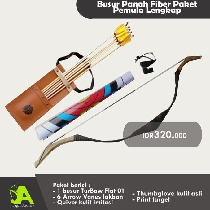 Jual Busur Panah Fiber Paket Pemula Lengkap Terlaris | Shopee Indonesia