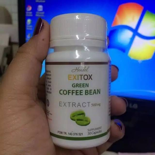Jual Pelangsing badan original exitox green coffe bean | Shopee Indonesia