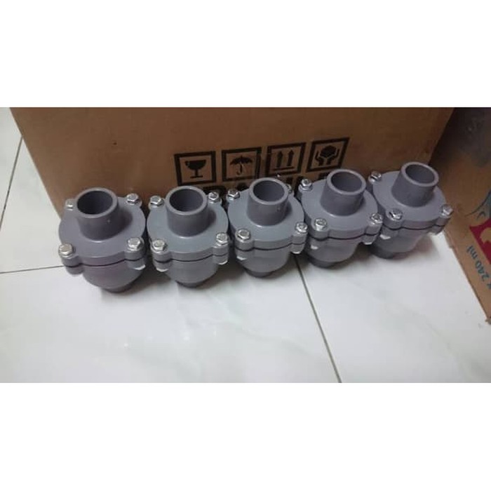 Jual ORIGINAL ASLI ORI Check Valve Cek Valep 1.5" PVC KDJ 1.5 DIM back ...