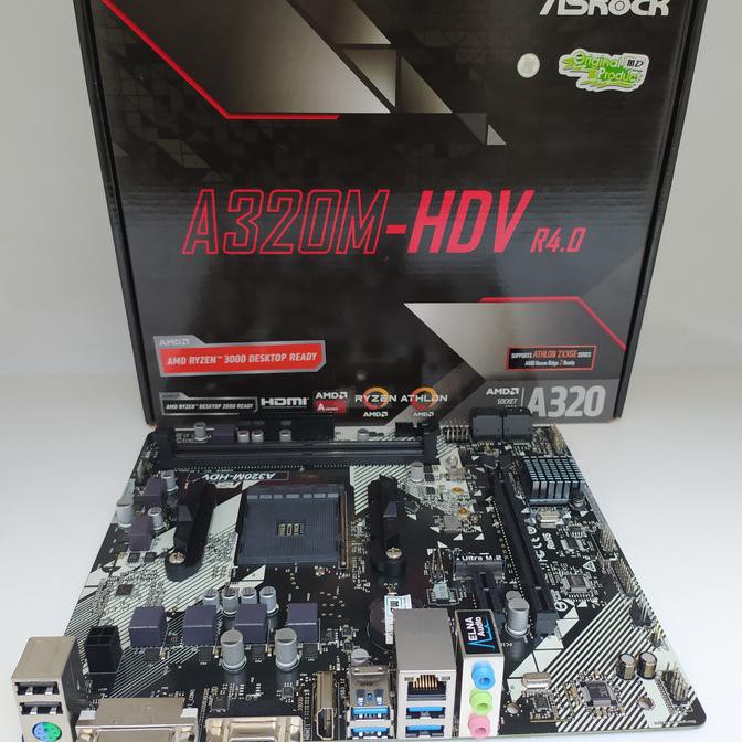 Jual ASRock A320M - HDV (AM4,AMD Promontory A320, DDR4, SATA 3 ...