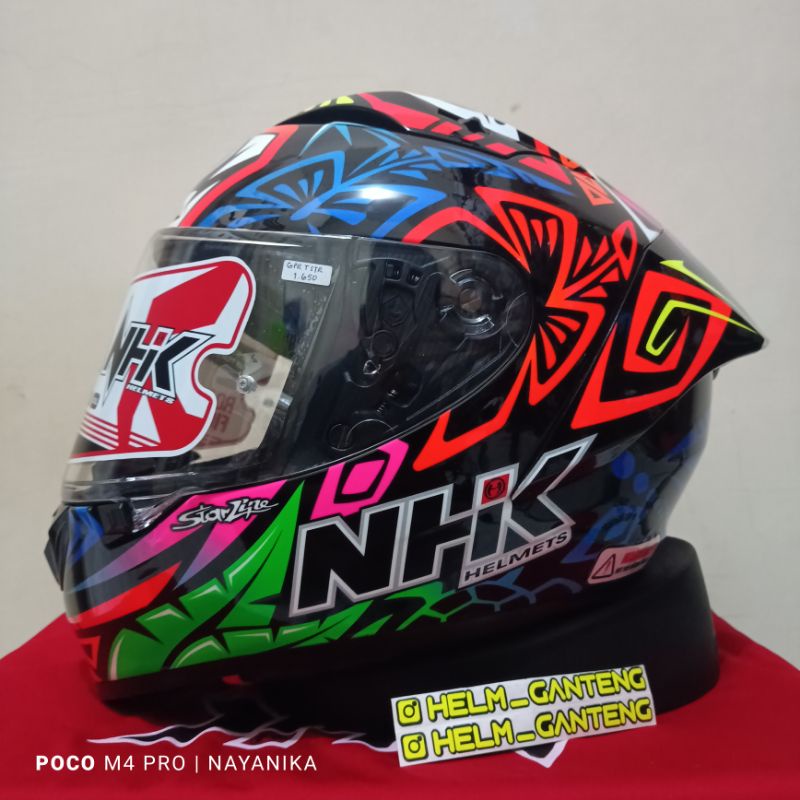 Jual NHK HELM GPR TECH STREET REMY #2 FLOWER | BLACK | GP R TECH ...