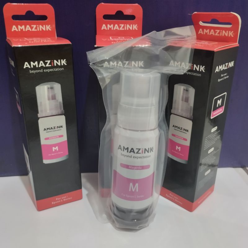 Jual AMAZiNK Tinta Printer Epson L Series 003 Magenta | Shopee Indonesia