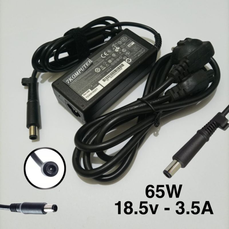Jual Charger Laptop HP Compaq 18.5V 3.5A 65Watt CQ40 CQ41 CQ42 G42 ...