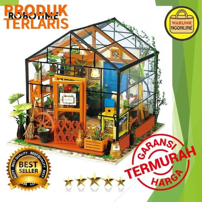 Jual Mainan Puzzle Rakit Kayu 3D Model Green House - DG104 | Shopee ...
