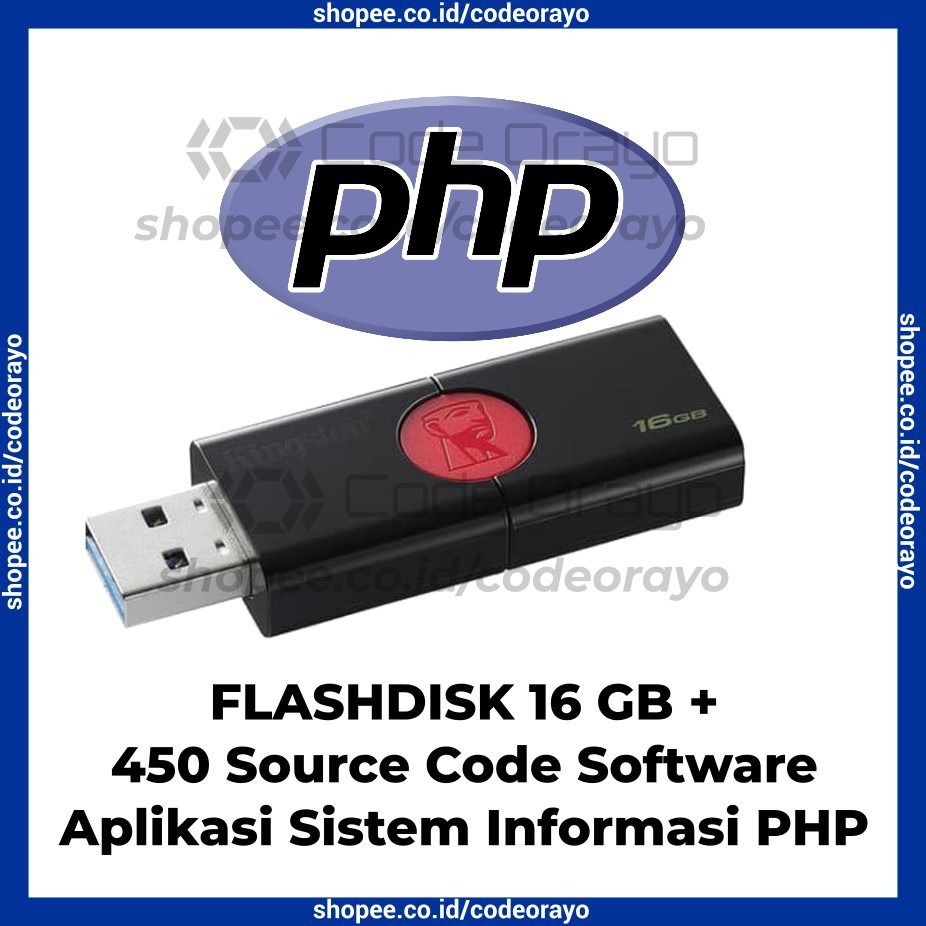Jual FLASHDISK 16 GB - 450 Source Code PHP + 750 Source Code Android | Shopee Indonesia
