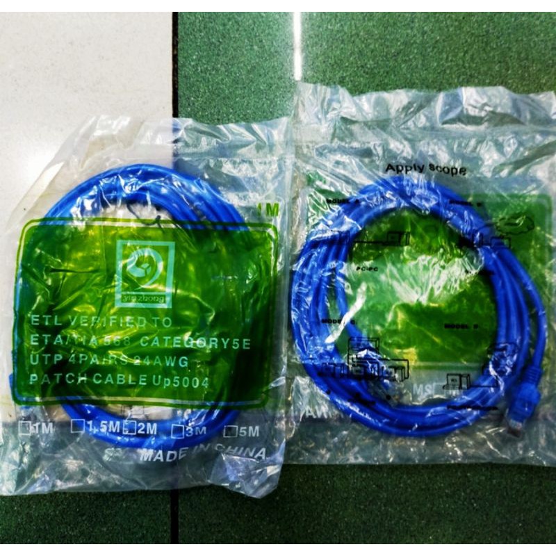 Jual Kabel LAN 5 meter cable LAN JADI RJ45 5M Cat5e cat 5e BIRU ...