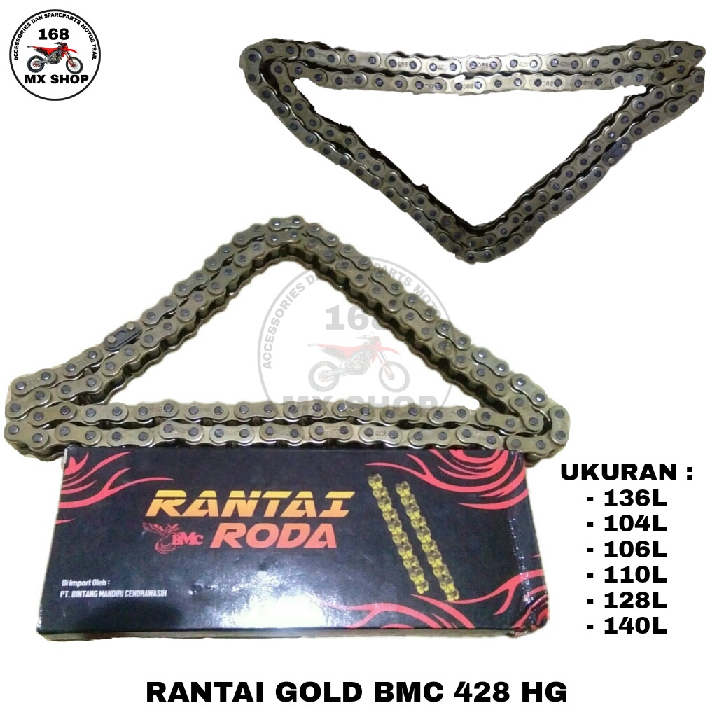 Jual Rante Rantai Motor Emas Gold BMC UK 104 104L106L 110L 128L136L140L ...