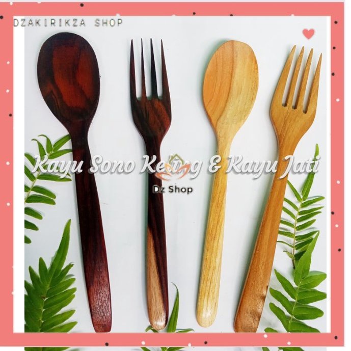 Jual Sendok Garpu Kayu / Sumpit Kayu / bahan kayu sono & jati | Shopee ...