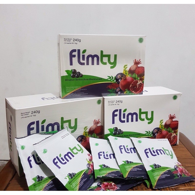 Jual Flimty Fiber Sachet Raspberry Pelangsing Alami - Halal BPOM Diet ...