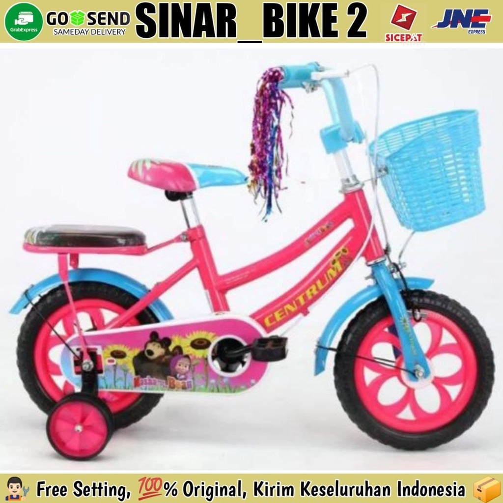 Jual Sepeda Anak Perempuan 12 Inch Mini CENTRUM 8806-6 MARSHA | Shopee ...
