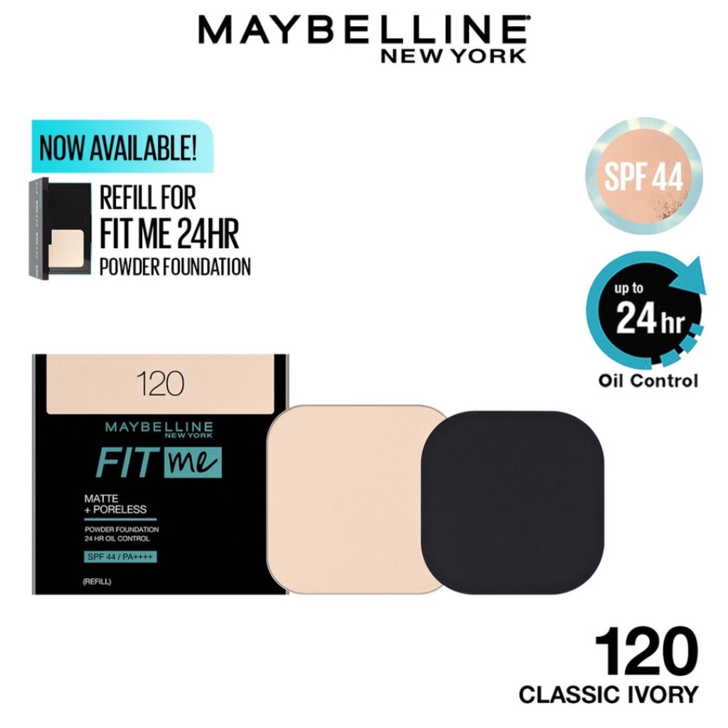 Jual MAYBELLINE [Refill] Fit Me 24HR Oil Control Powder Foundation 9 Gr ...