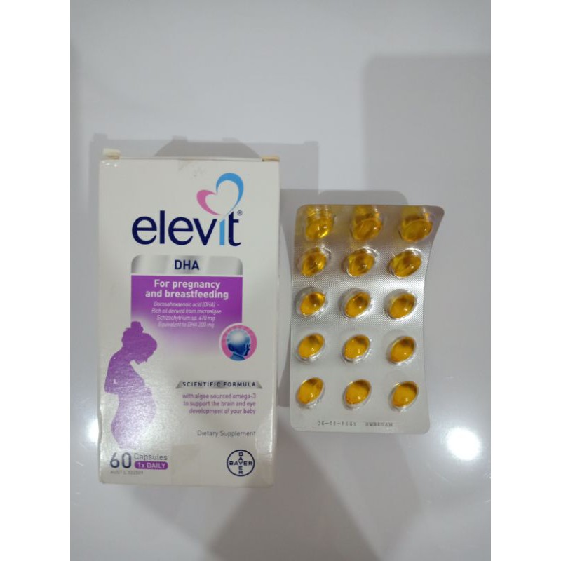 Jual Elevit vitamin DHA ibu hamil Strip isi 15 kapsul | Shopee Indonesia