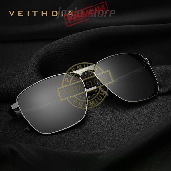 Jual Kacamata Hitam UV Polarized Vintage Sunglasses Polaroid VEITHDIA ...