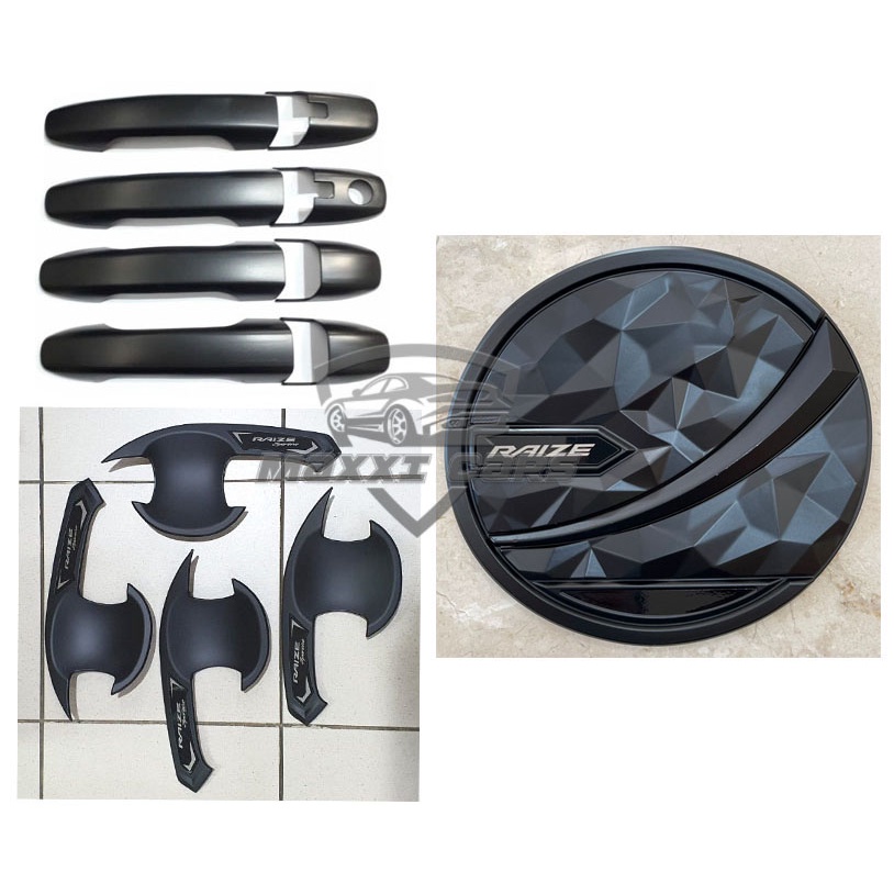 Jual PAKET OUTER + COVER HANDLE + TANK COVER DIAMOND HITAM TOYOTA RAIZE ...