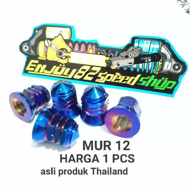 Jual Mur Topi Blok Head Ninja R RR Drat 12 harga per 1 biji | Shopee ...