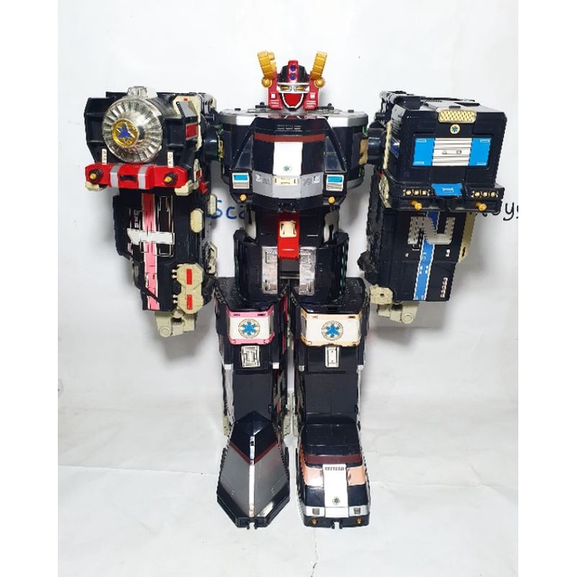 Jual DX Power Rangers lightspeed rescue supertrain Grand Liner Megazord ...