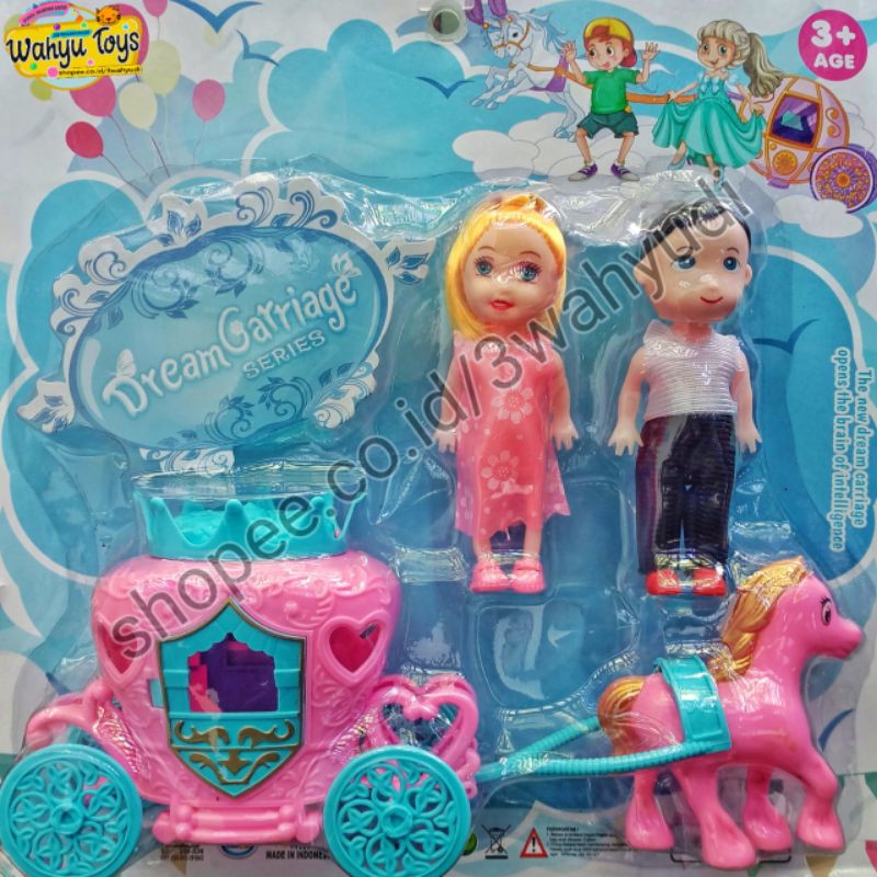 Jual MAINAN KERETA PRINCESS KUDA SET real caroza | Shopee Indonesia