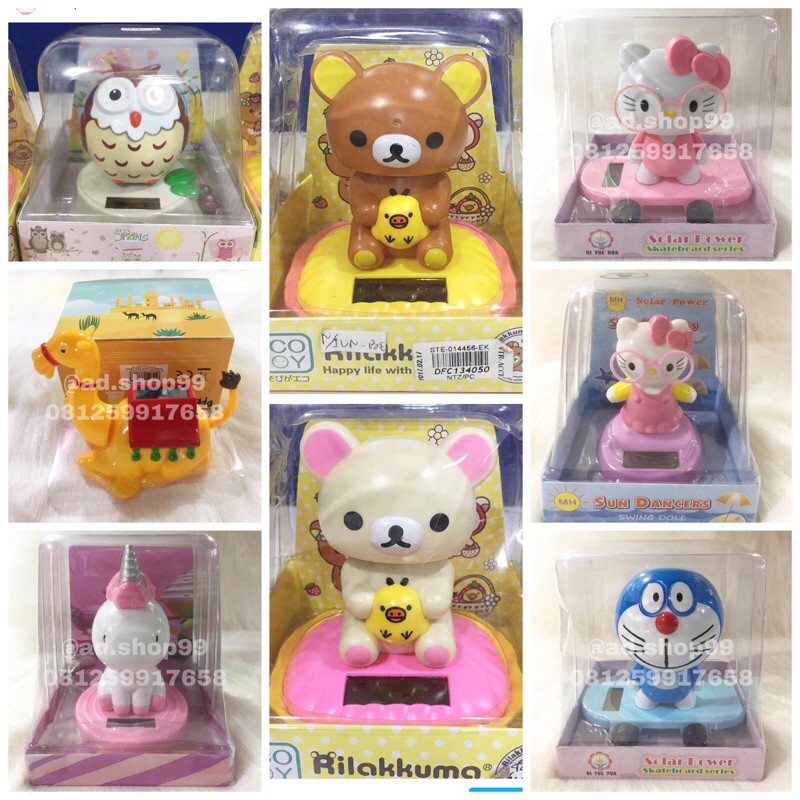 Jual HIASAN MOBIL owl, rilakuma, kuda poni, hello kitty, doraemon, unta ...