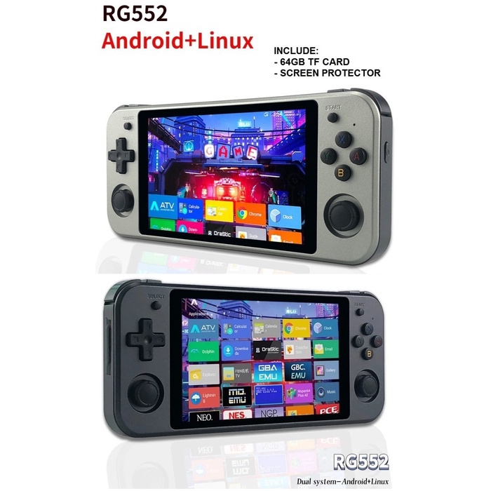 Jual ANBERNIC RG552 64GB / 256GB - Dual Mode Emulator Retro Game ...