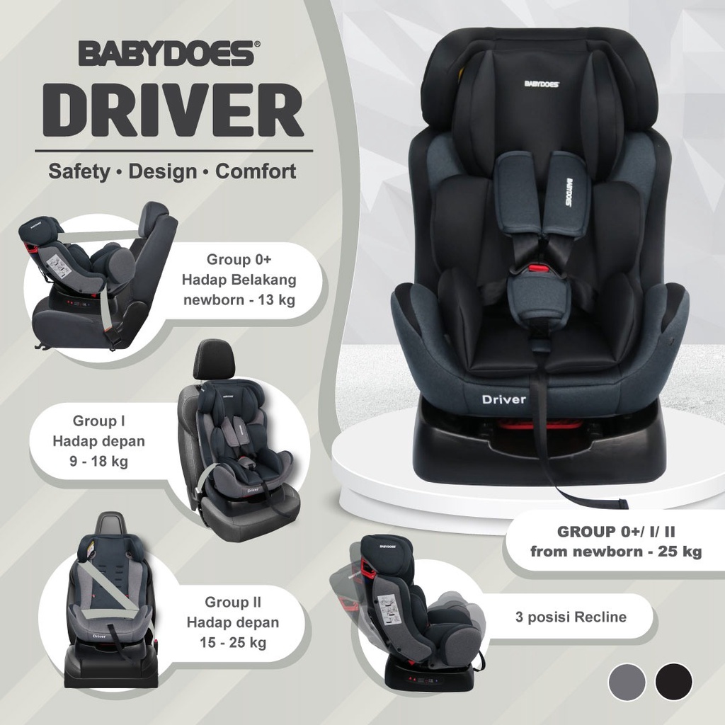 Jual Car Seat BabyDoes Driver / Dudukan mobil bayi | Shopee Indonesia