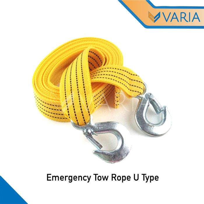 Jual Tali Derek Mobil Emergency Tow Rope U Type 3 m 3 Ton Strap Tarik ...