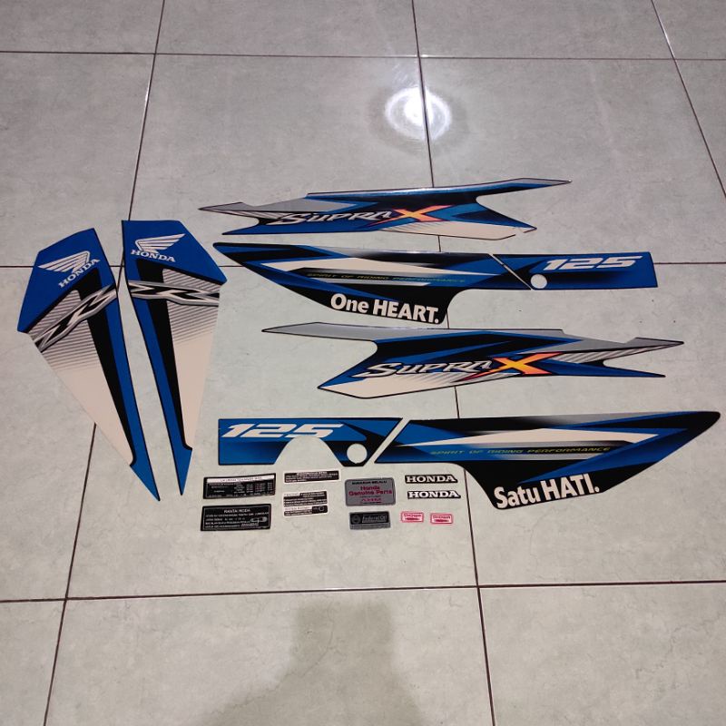 Jual Stiker stripping striping decal Graphic Honda Supra X 125 R 2013 ...