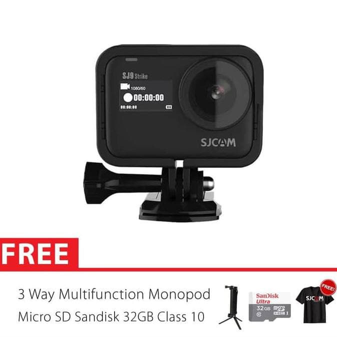 Jual SJCAM SJ9 Strike 4K Supersmooth EIS Action Kamera 3 Way Basic 32GB ...